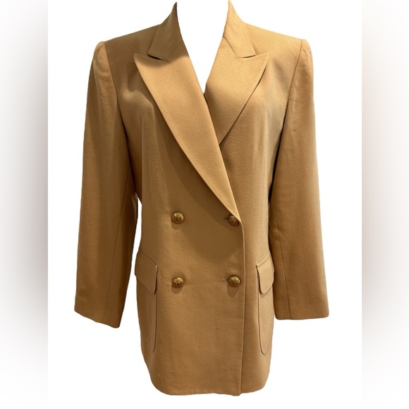 Talbots | Jackets & Coats | 9s Camel Color Double Breasted Blazer W ...